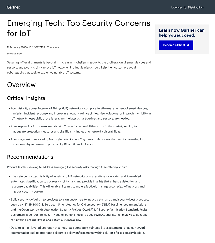 Report 2025 Gartner®, Market Guide for Endpoint Management Tools